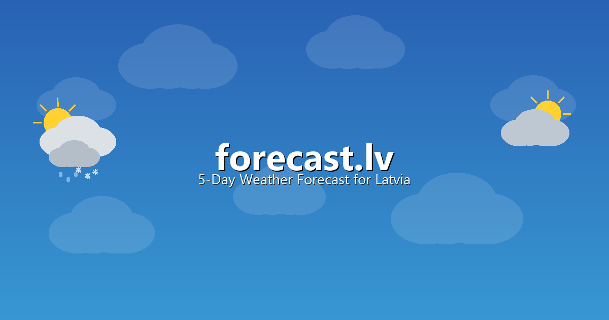 Riga Weather Forecast 5 Days | forecast.lv